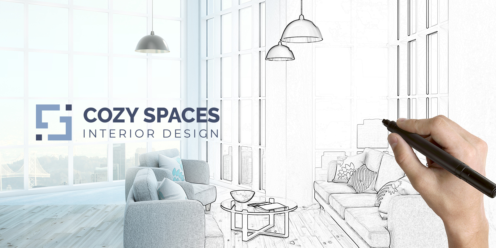 Cozy Spaces Interior Design Logo Design • dcore